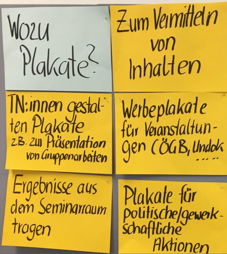 Plakat-Werkstatt | Blog der Referent:innen Akademie